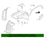Genuine OEM Wheel Opening Molding Retainer Clip Part# LR112137 Fits ...