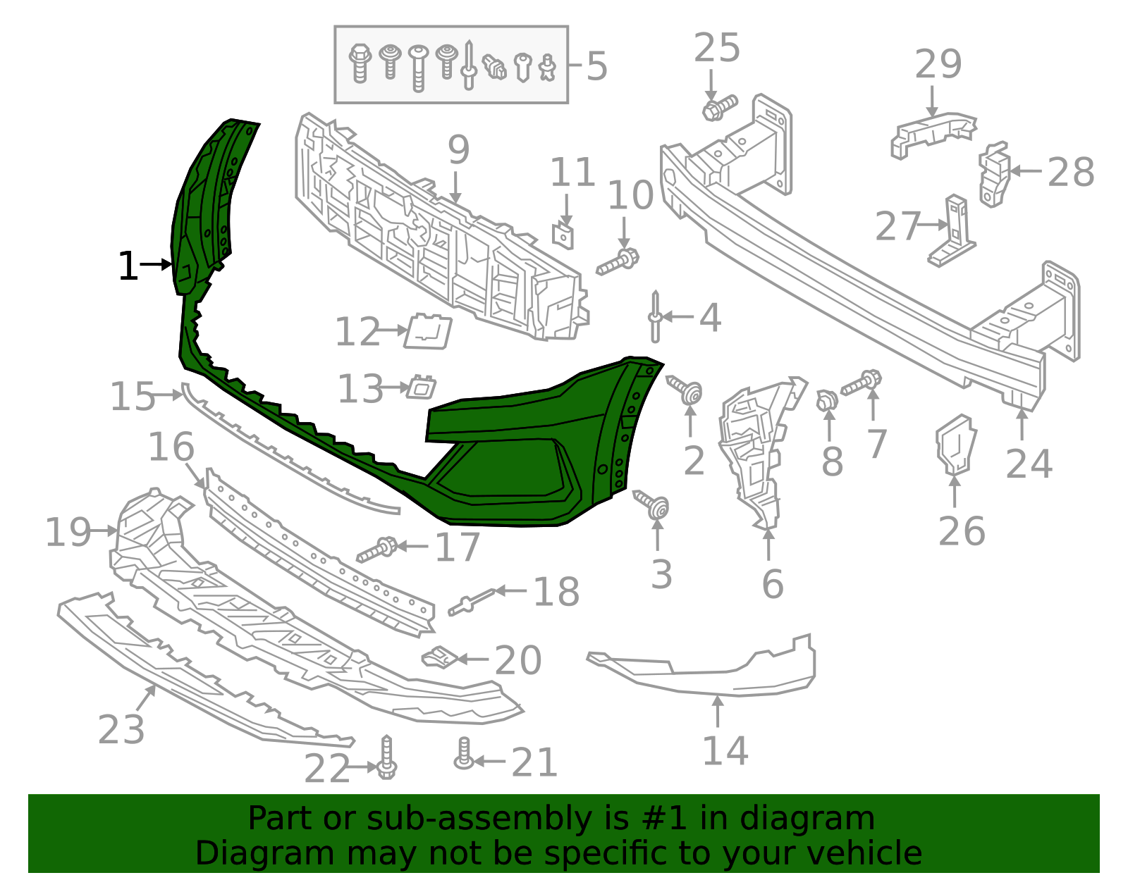 4M8-807-065-A-GRU - Bumper Cover 2019-2023 Audi Q8 | Audi OEM Parts Guy