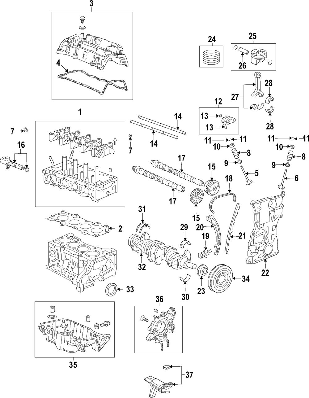 OEM 2013-2022 Honda Engine Timing Chain Tensioner 14510-5A2-A02 | Honda ...