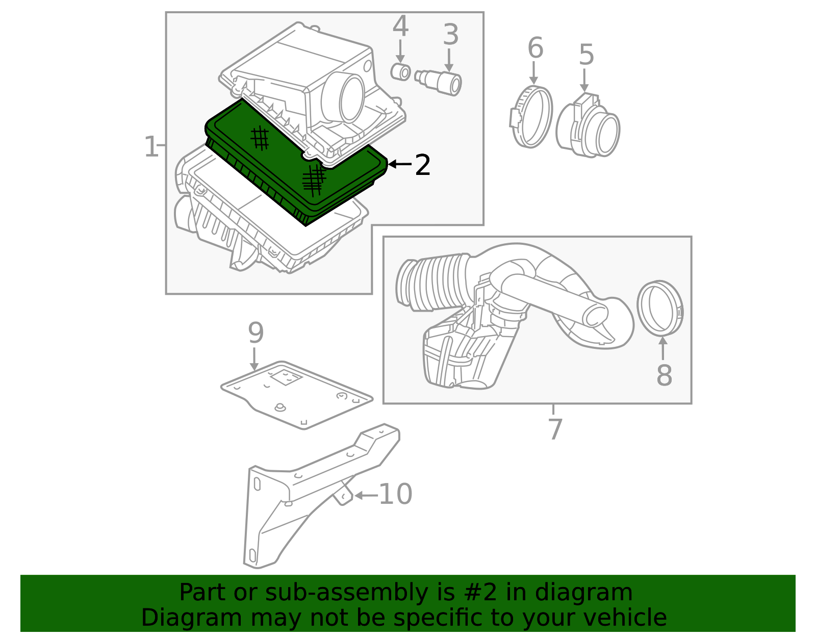 1999-2020 GM Air Filter 22845992 | TascaParts.com