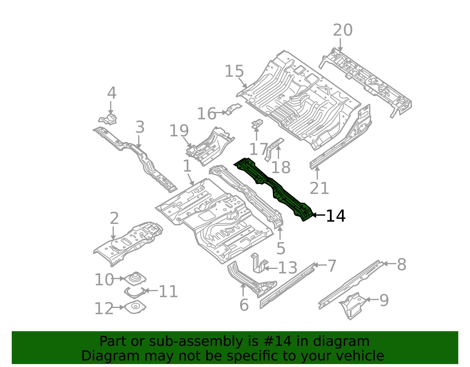 2005-2021 Nissan Frontier Rear Cross-Member 745F0-EA830 | My Nissan Part