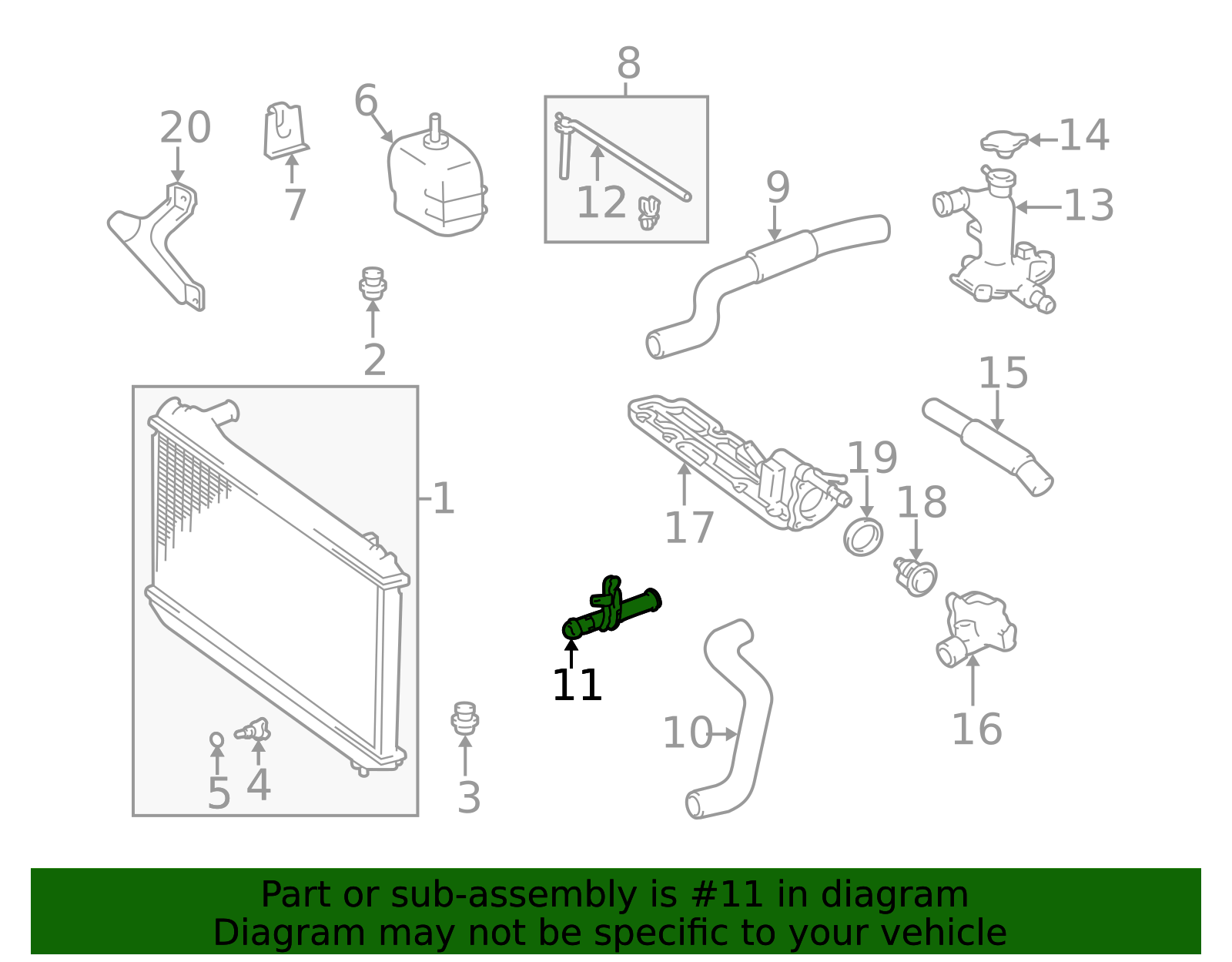 16322-0A030 - Inlet Pipe - 1999-2008 Lexus | My L Parts