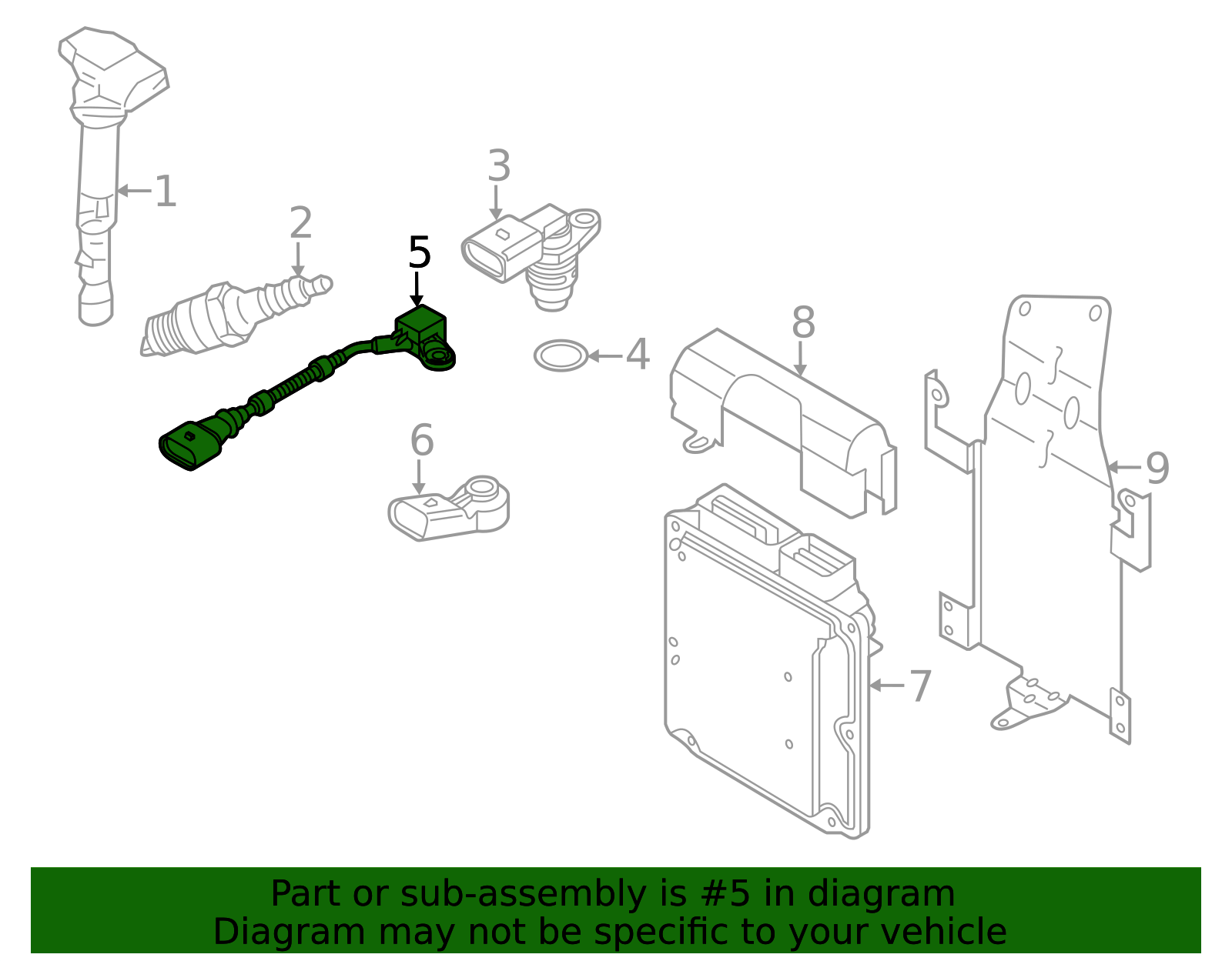 03H-906-433 - High-Quality Engine Crankshaft Position Sensor for 2011 ...