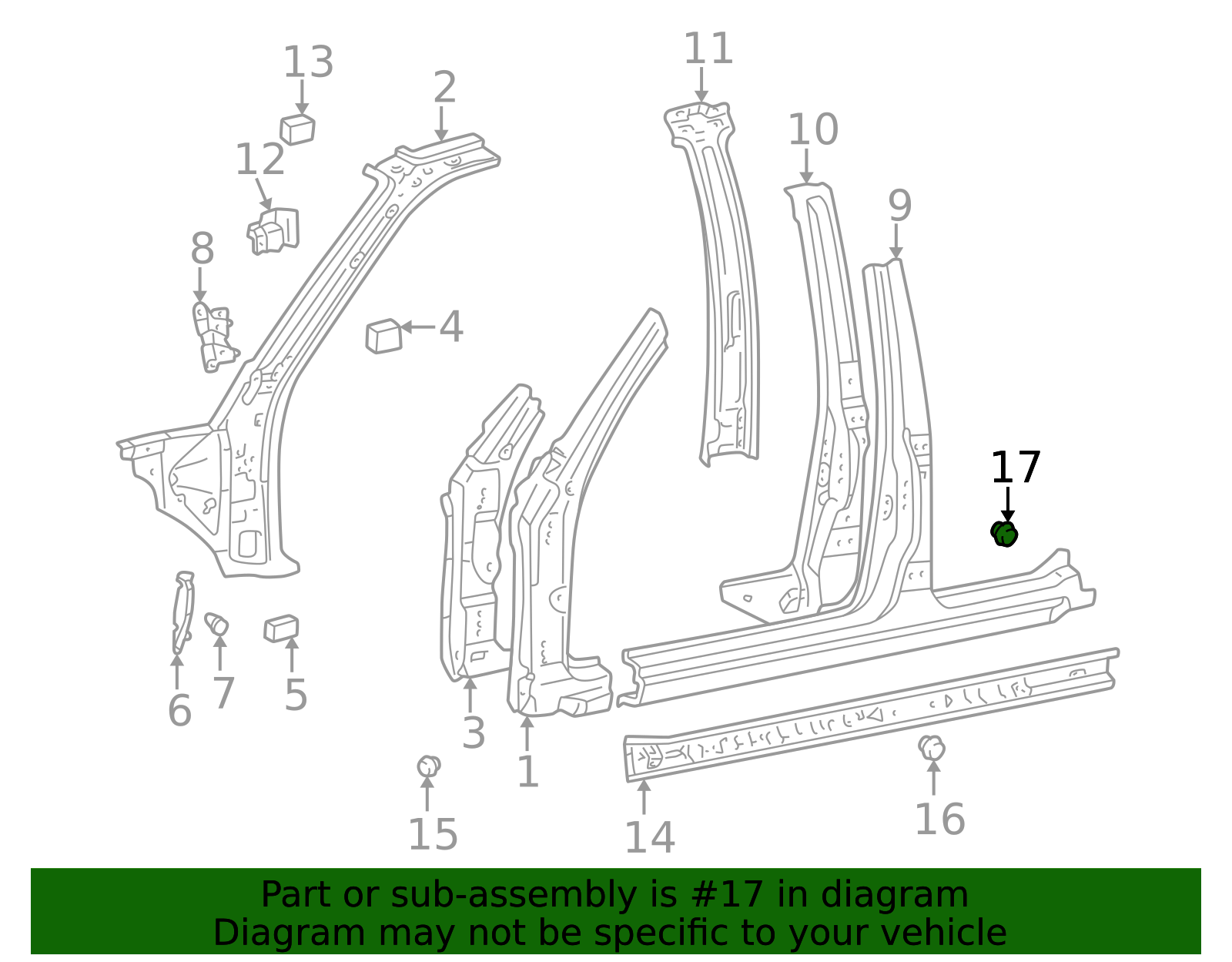Genuine Official Toyota High Mount Lamp Clip part# 90950-01865 for 1996 ...