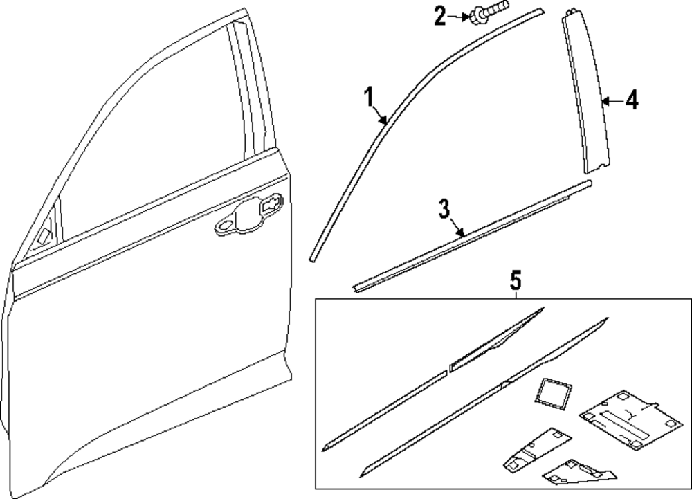 72465-30A-A11 - Frame Molding 2023-2025 Honda Accord | Honda Parts Online