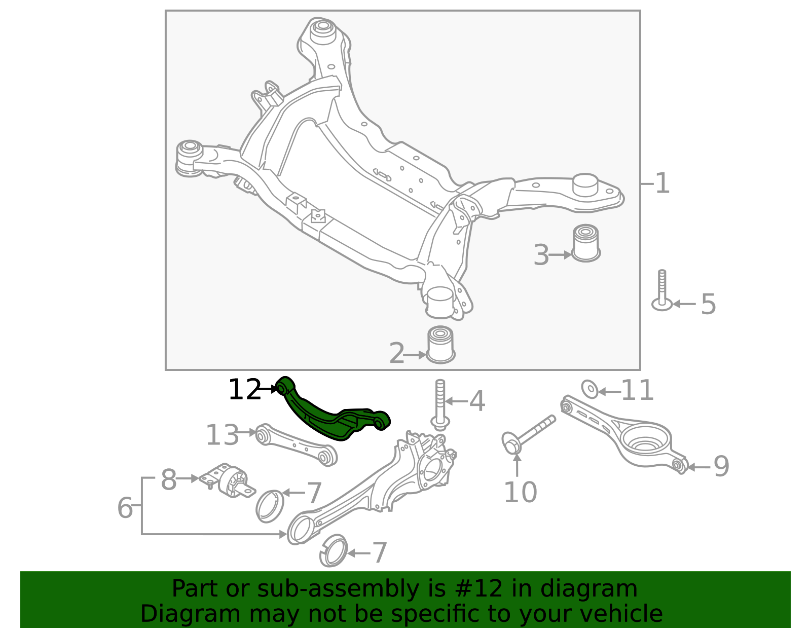 2007-2018 Volvo Suspension Control Arm 31406753 | OEM Parts Online