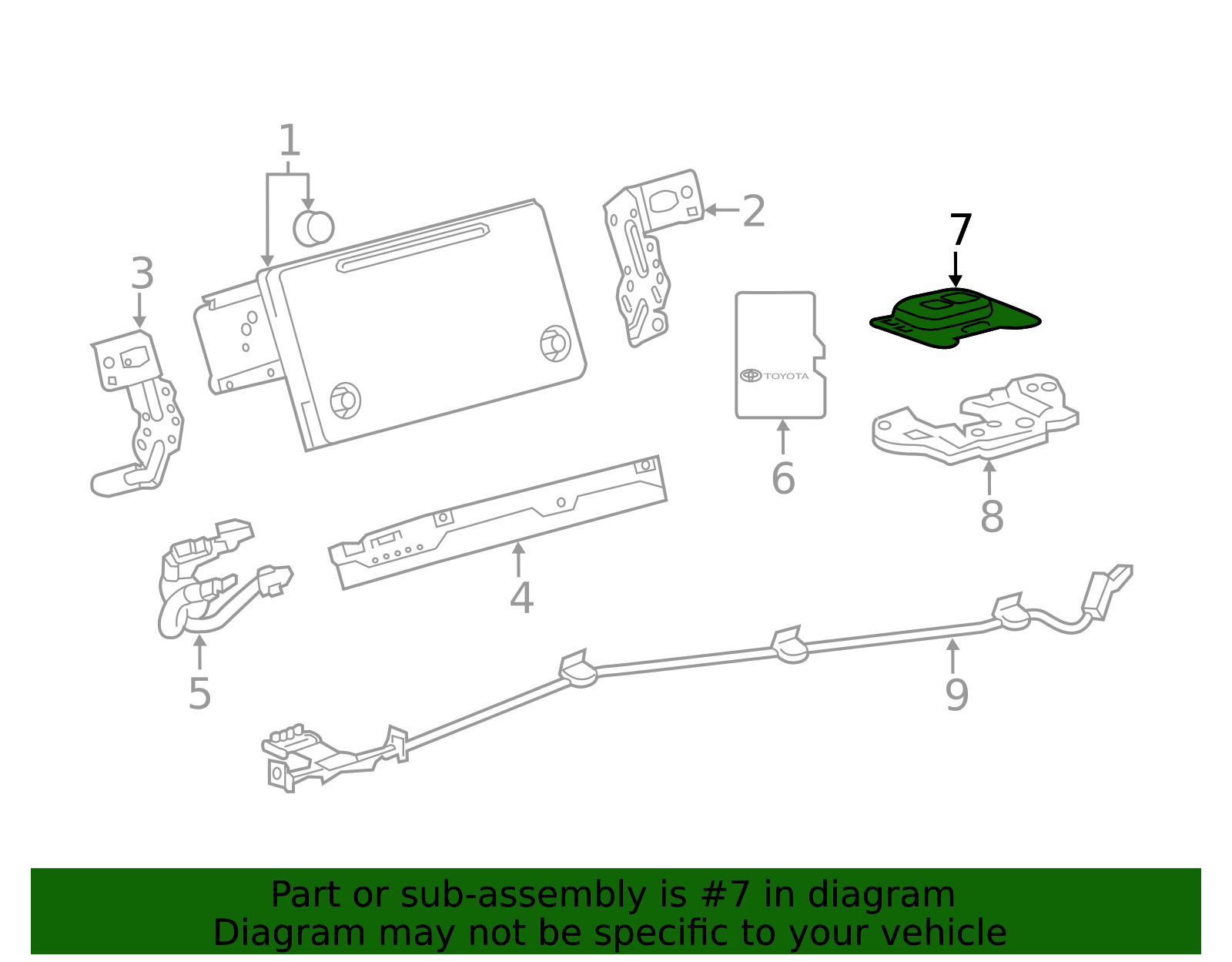 86860-0E070 - Antenna 2016-2025 Toyota | Toyota San Diego Parts