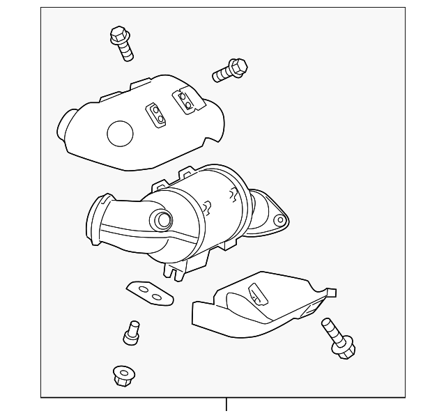 2013-2018 Ford Catalytic Converter EB5Z-5E212-A | Ford OEM Parts Outlet