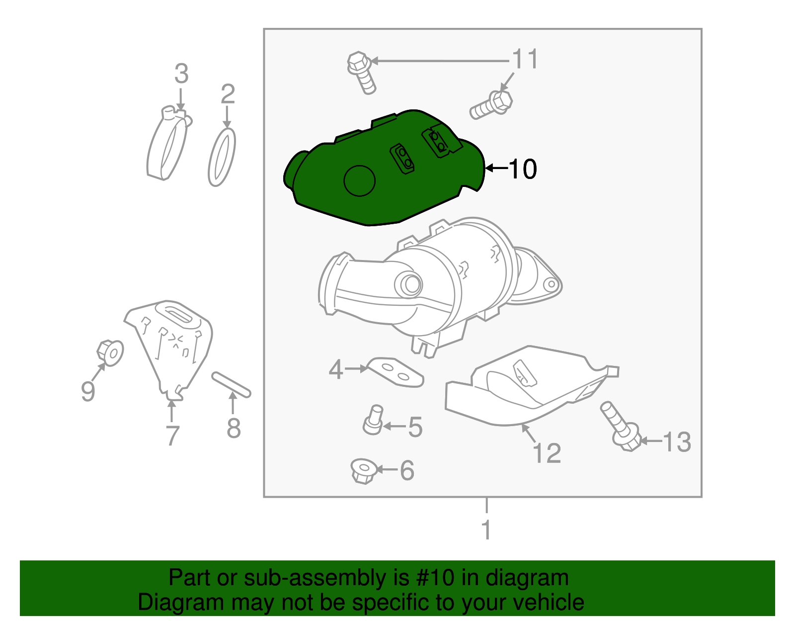 2012-2018 Ford | Upper Shield | DG1Z-5E258-A | Walls' Ford Parts