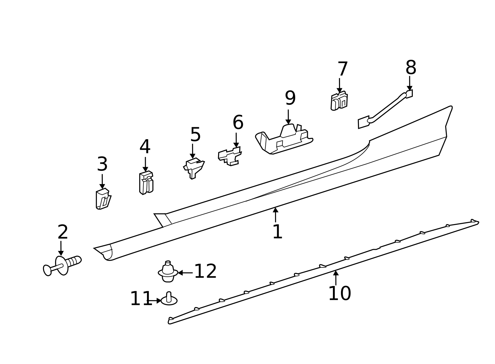 205-698-05-00-9999 - Trim, Longitudinal Member | Mercedes-Benz USA LLC