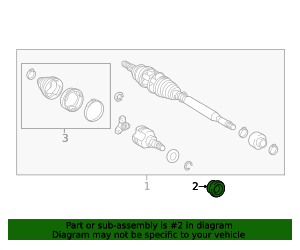 90311-35076 - Axle Seal 2020-2022 Toyota Corolla | Jim Hudson Toyota Parts