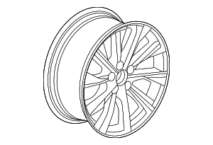 2020-2025 Cadillac CT4 19 Wheels, Gloss Black 5-Split, Spoke, 4 Pc ...