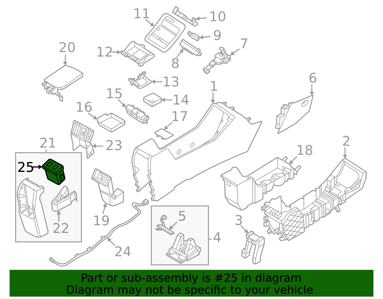 2023-2025 Hyundai USB Port 96125-K3100-4X | MotorMotor