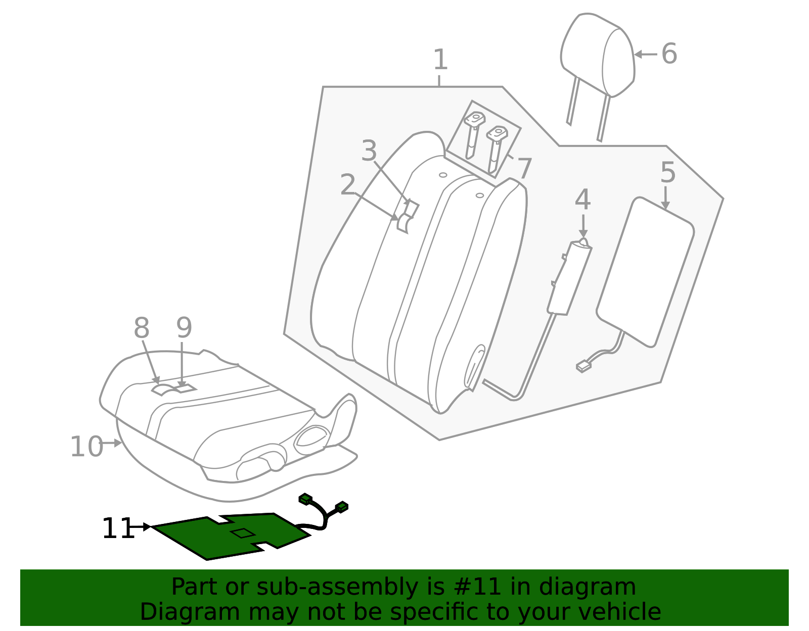 TE71-88-121 - Seat Heater Pad Mazda Parts.US