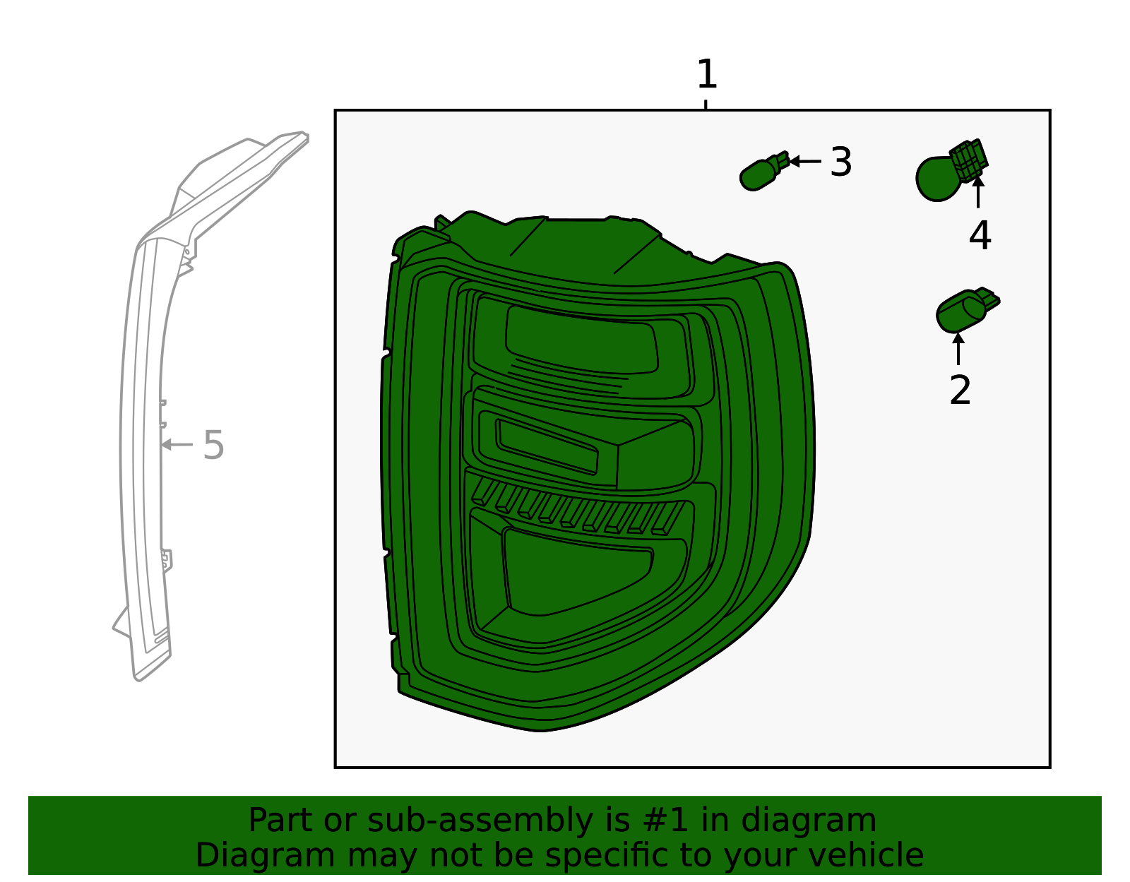 2021-2025 Ford Bronco Sport Lamp Assembly M1PZ-13405-B Ford m1pz13405b ...