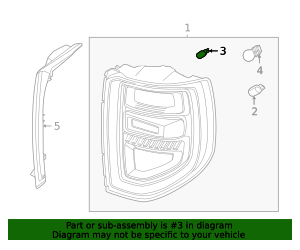 BK3Z-13466-B - Signal Bulb 2021-2025 Ford Bronco Sport | Ford Parts Direct