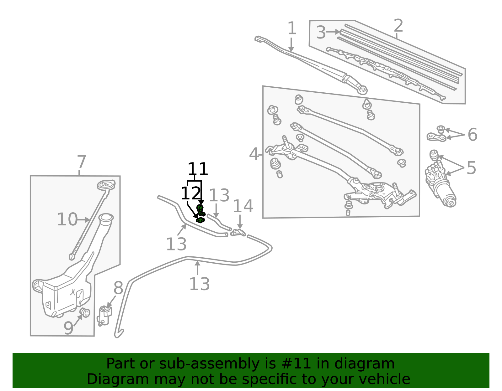 76810-S5P-A01 - Washer Nozzle 2004 Honda Civic | Honda Parts Online