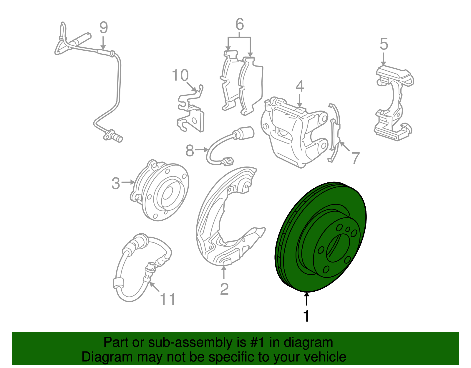 34-11-6-854-998 - Rotor - 2006-2013 BMW | BMW Parts Exchange