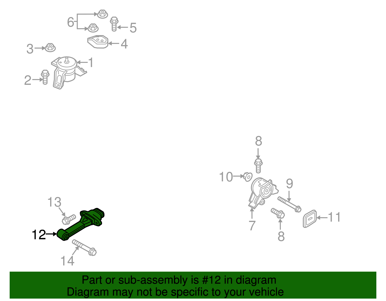 2016-2020 Kia Sorento Torque Arm 21950-C5100 | TascaParts.com