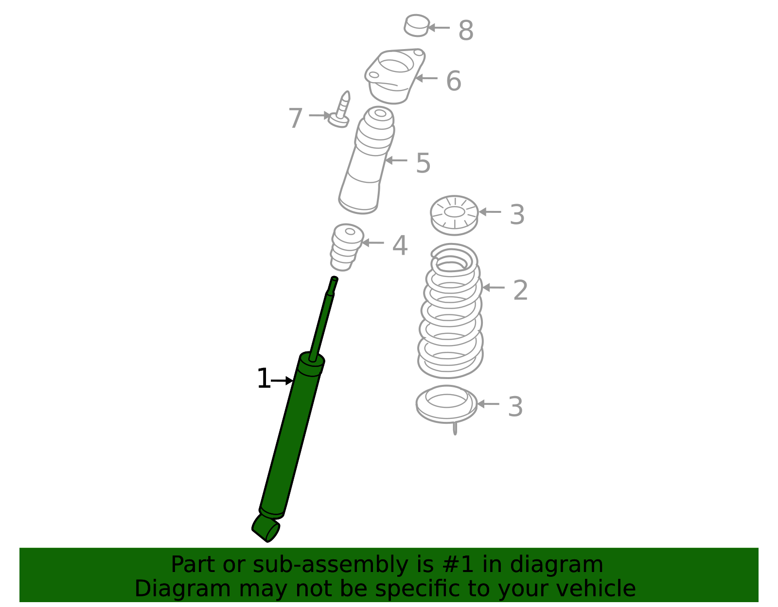 2006-2008 Hyundai Sonata Shock Absorber 55311-3K051 | OEM Parts Online