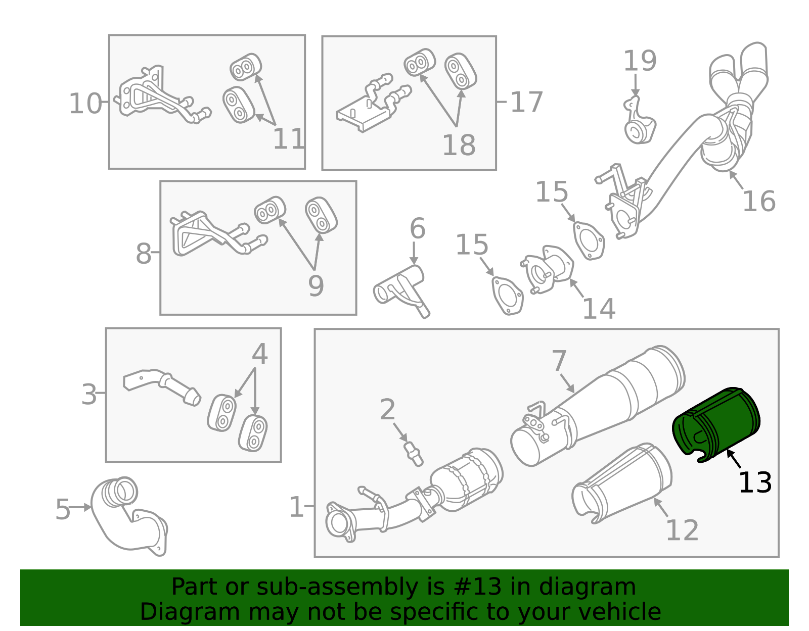 2011-2019 Ford Exhaust Clamp BC3Z-5E258-B | Awesome Parts Ford