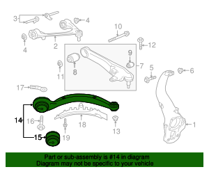 2016-2023 Jaguar Ft Lower Control Arm T2H24313 | OEM Parts Online