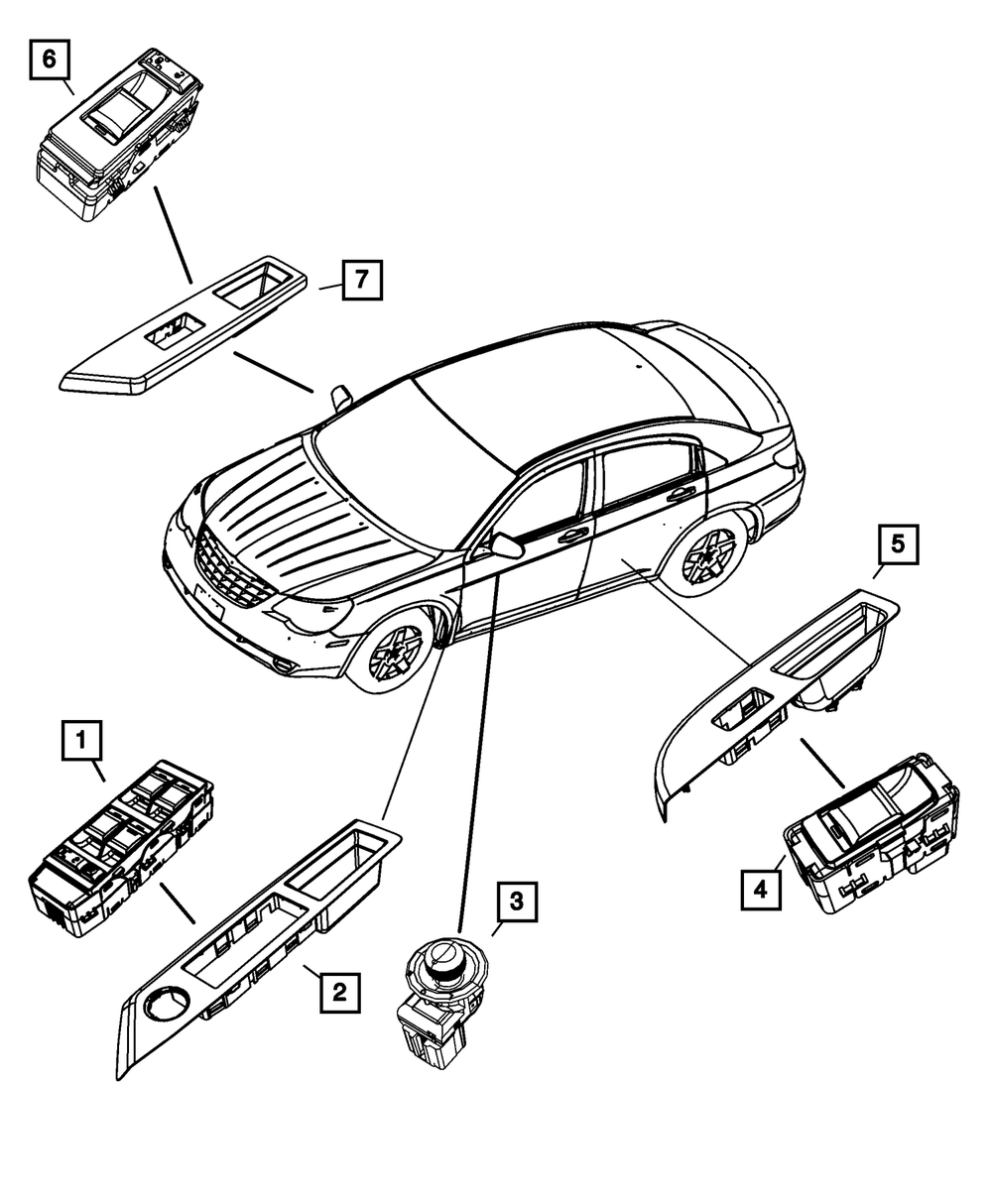 2007-2017 Mopar Window And Door Lock Switch 4602780AD | My Mopar Parts