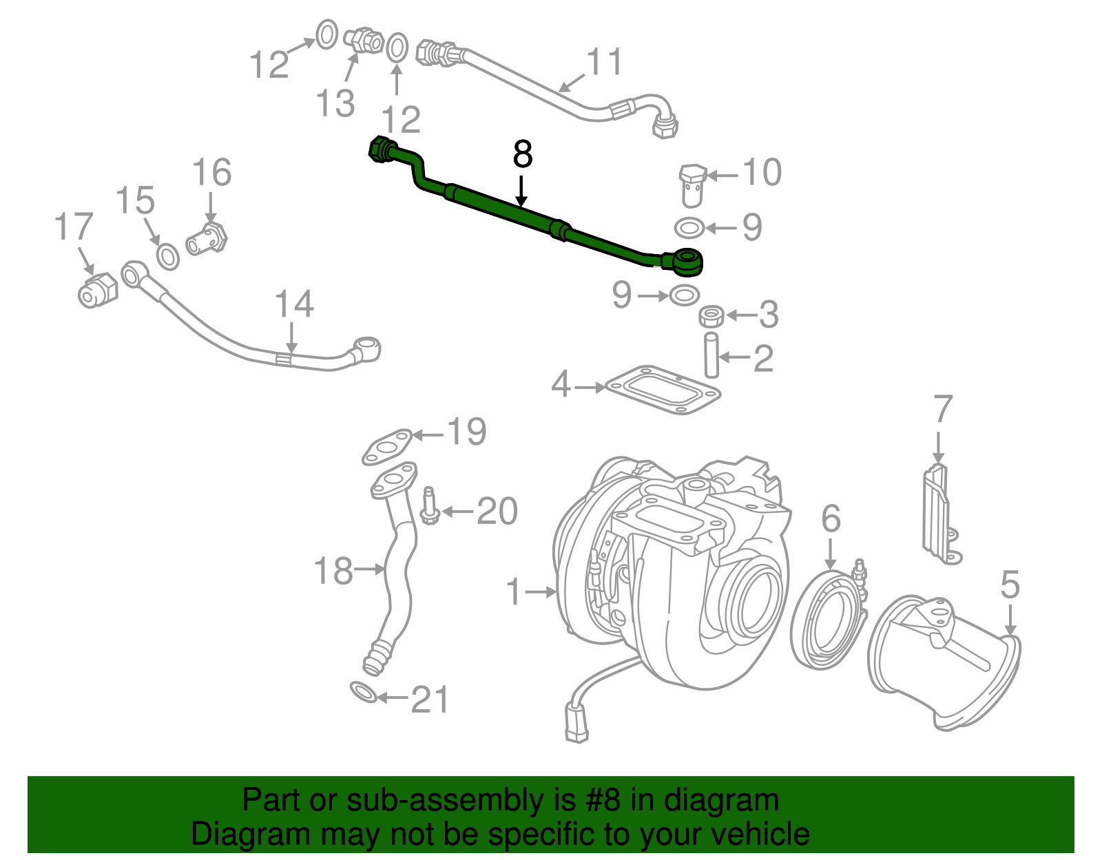 2013-2018 Ram Hose 68210187AA | Mopar Parts Canada