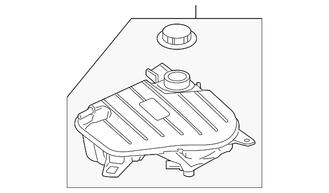 2010-2019 Jaguar Reservoir Tank C2D61179 | OEM Parts Online