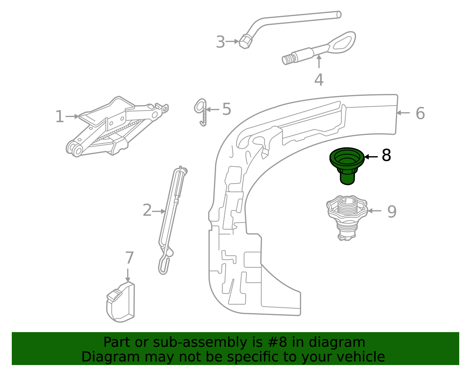 2GJ-863-470 - High-Quality Floor Jack Bracket for 2022-2025 Volkswagen ...