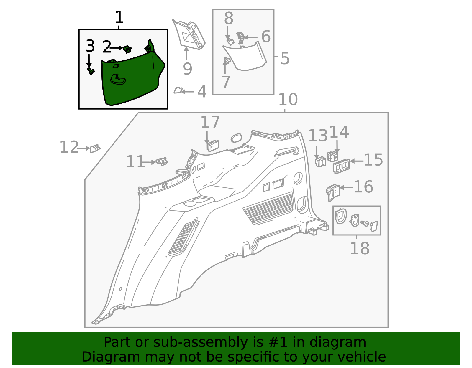 2025 GM Lock Pillar Trim 85025042 | Capital Chevy Parts