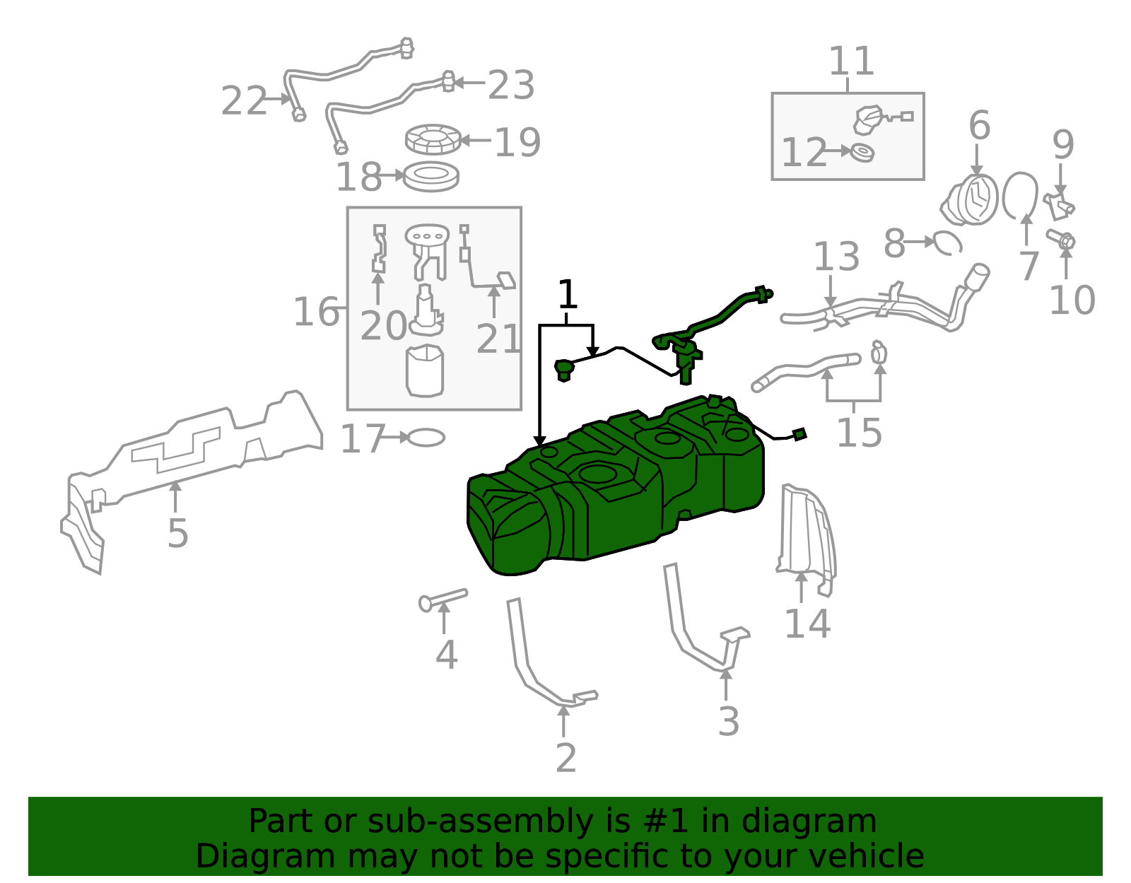 2008-2022 Toyota Sequoia Fuel Tank 77001-0C070 | Toyota Parts Center