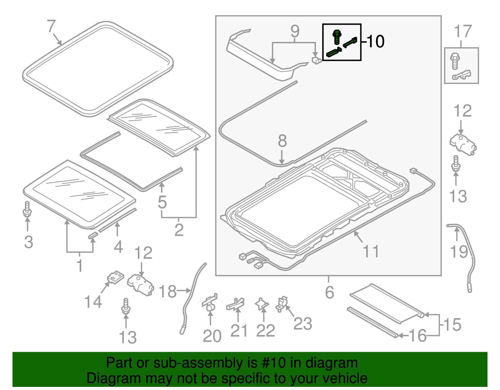 8K9-898-671 - Air Deflector Repair Kit 2009-2025 Audi | Audi OEM Parts Guy