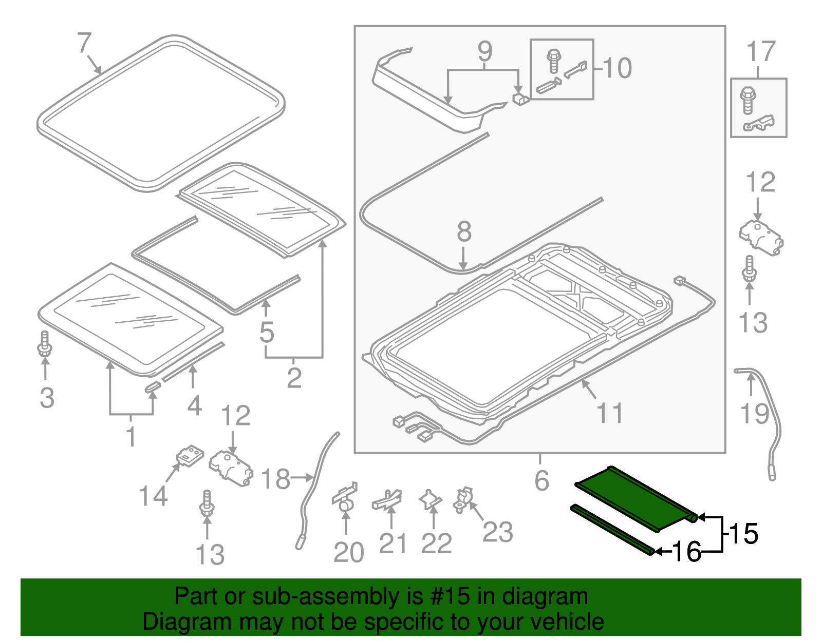Sunroof Cover - Interior Panel Finish OEM | AutoNation Parts