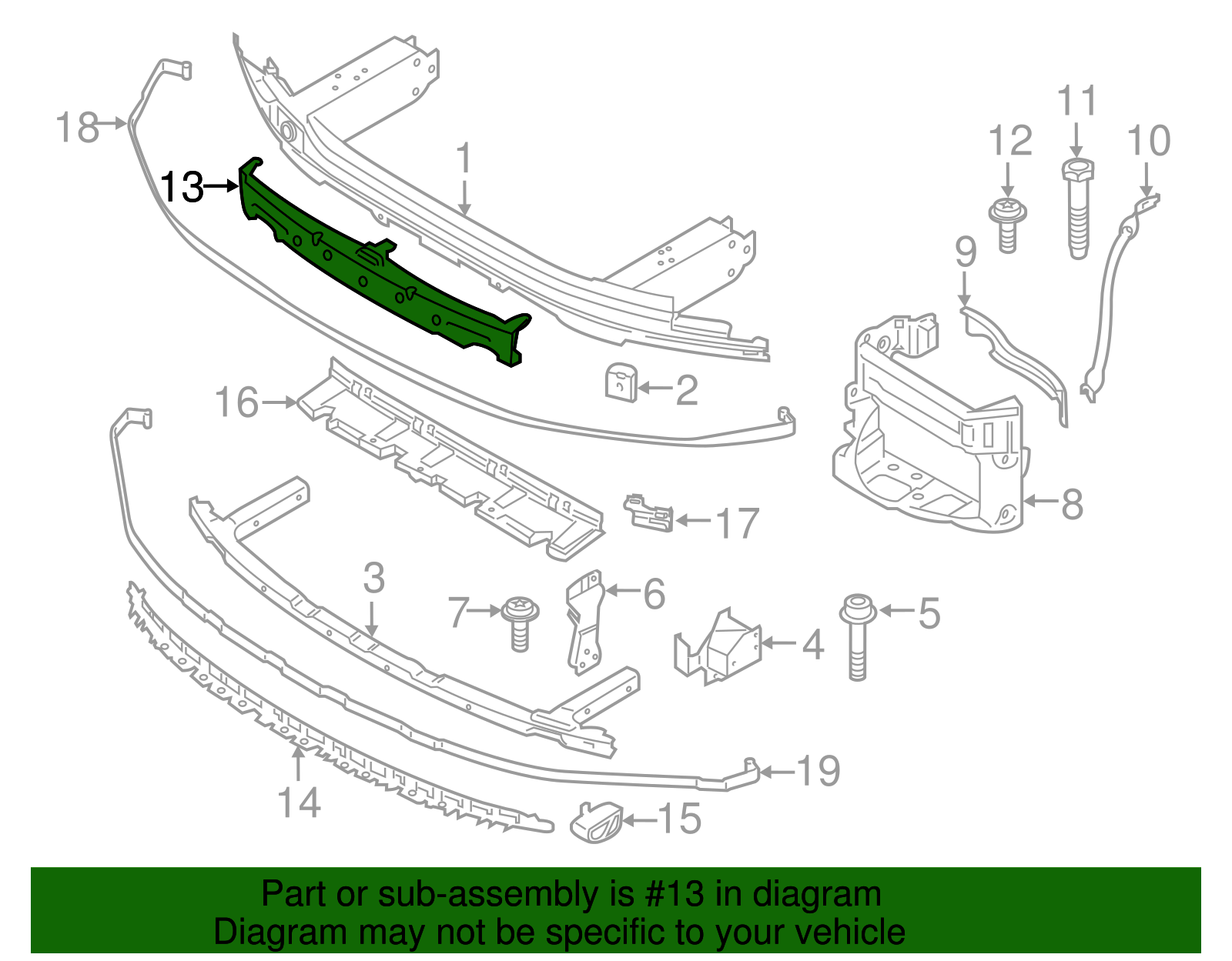 51117385286 - 2017-2020 BMW Upper Absorber (51-11-7-385-286) | BMW of ...