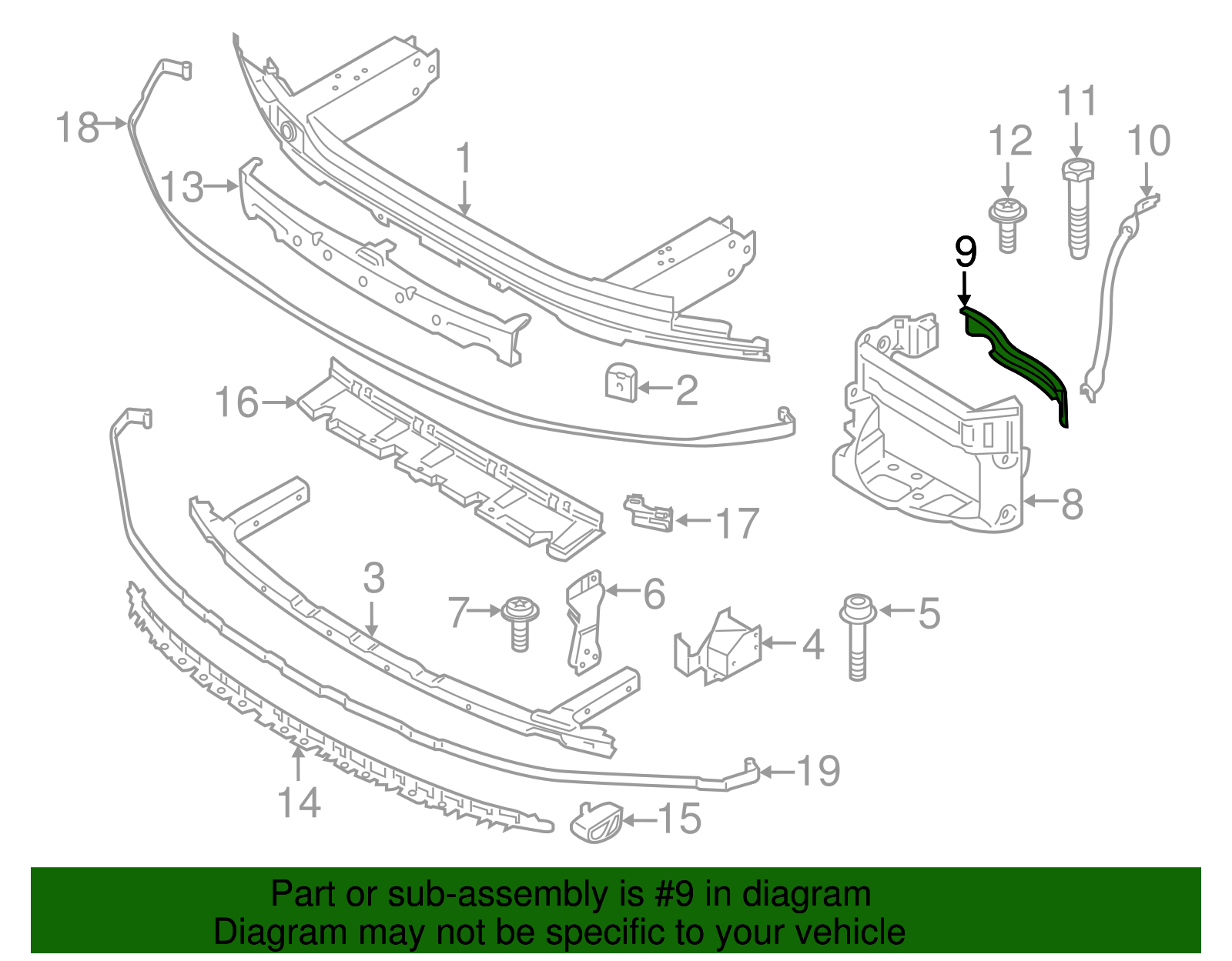 Genuine BMW 51-11-7-368-479 | Side Support Upper Brace | FREE Shipping ...