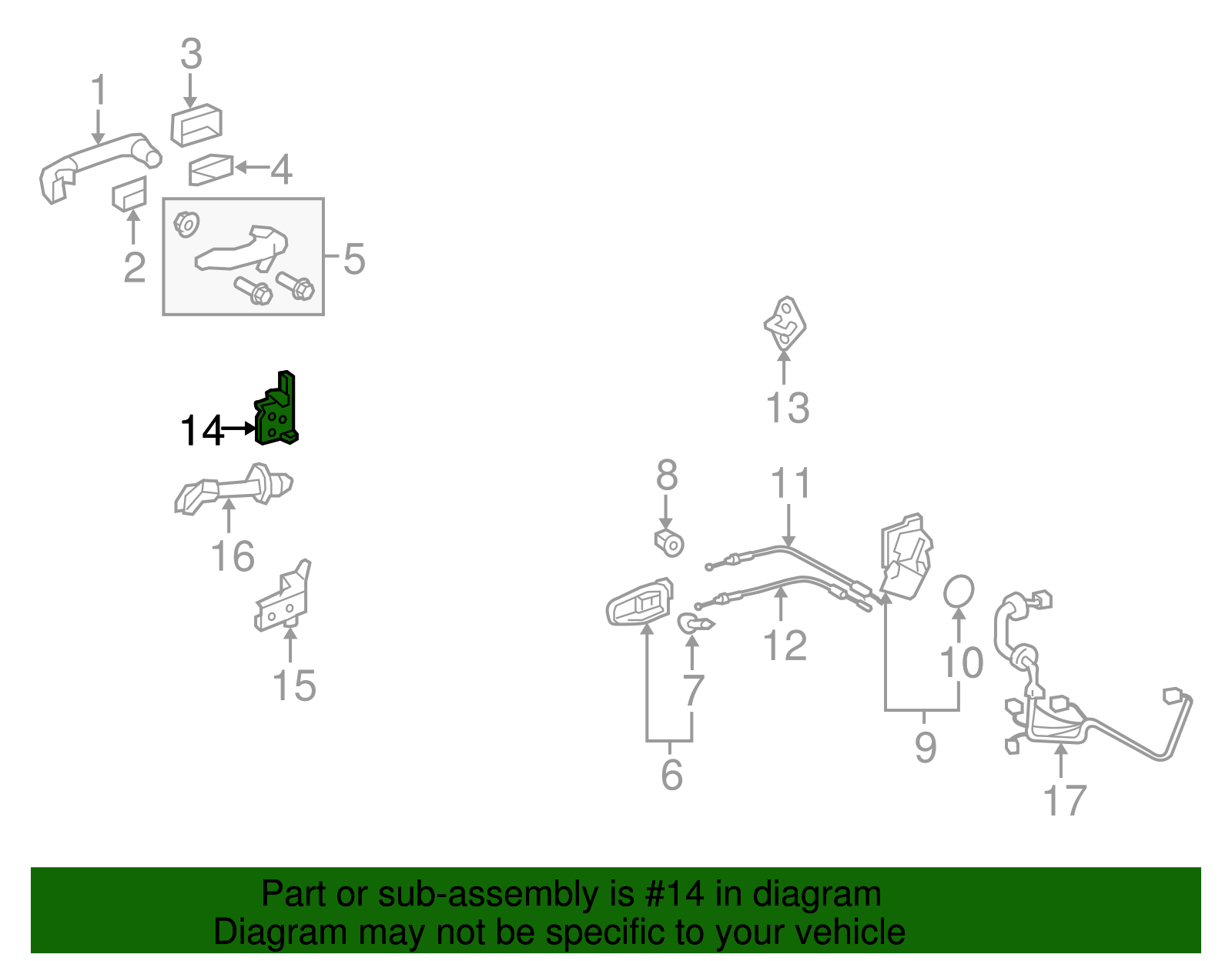 2014-2022 Toyota Upper Hinge 68760-0H010 | Toyota Parts Center