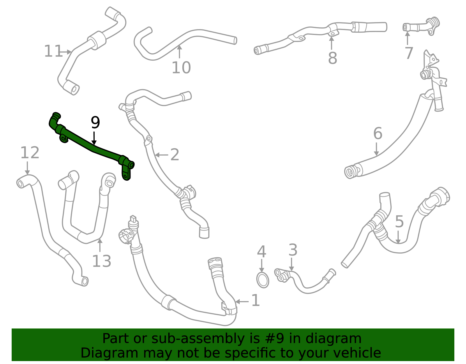 5WA-121-070-C - Connector Tube 2022-2025 Audi S3 | Audi OEM Parts Guy