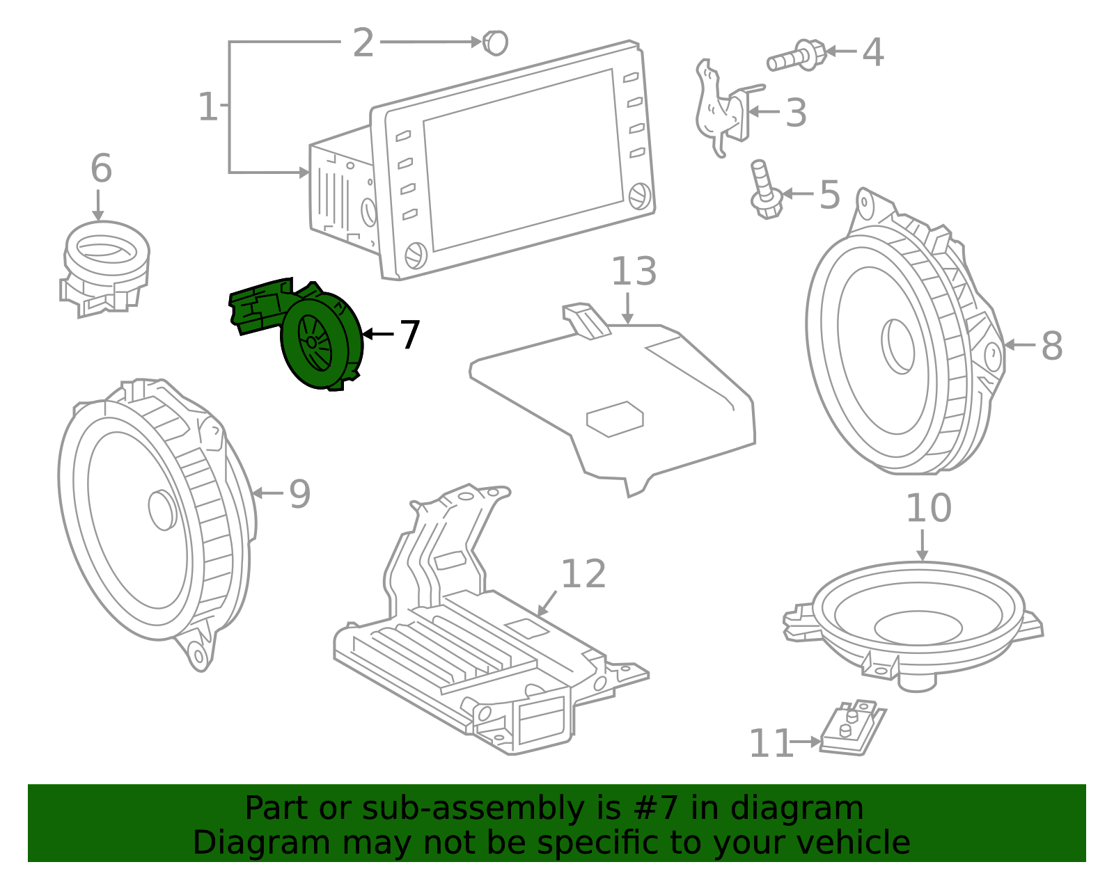 2019-2025 Toyota Corolla Speaker 86150-02150 | Toyota Parts Center