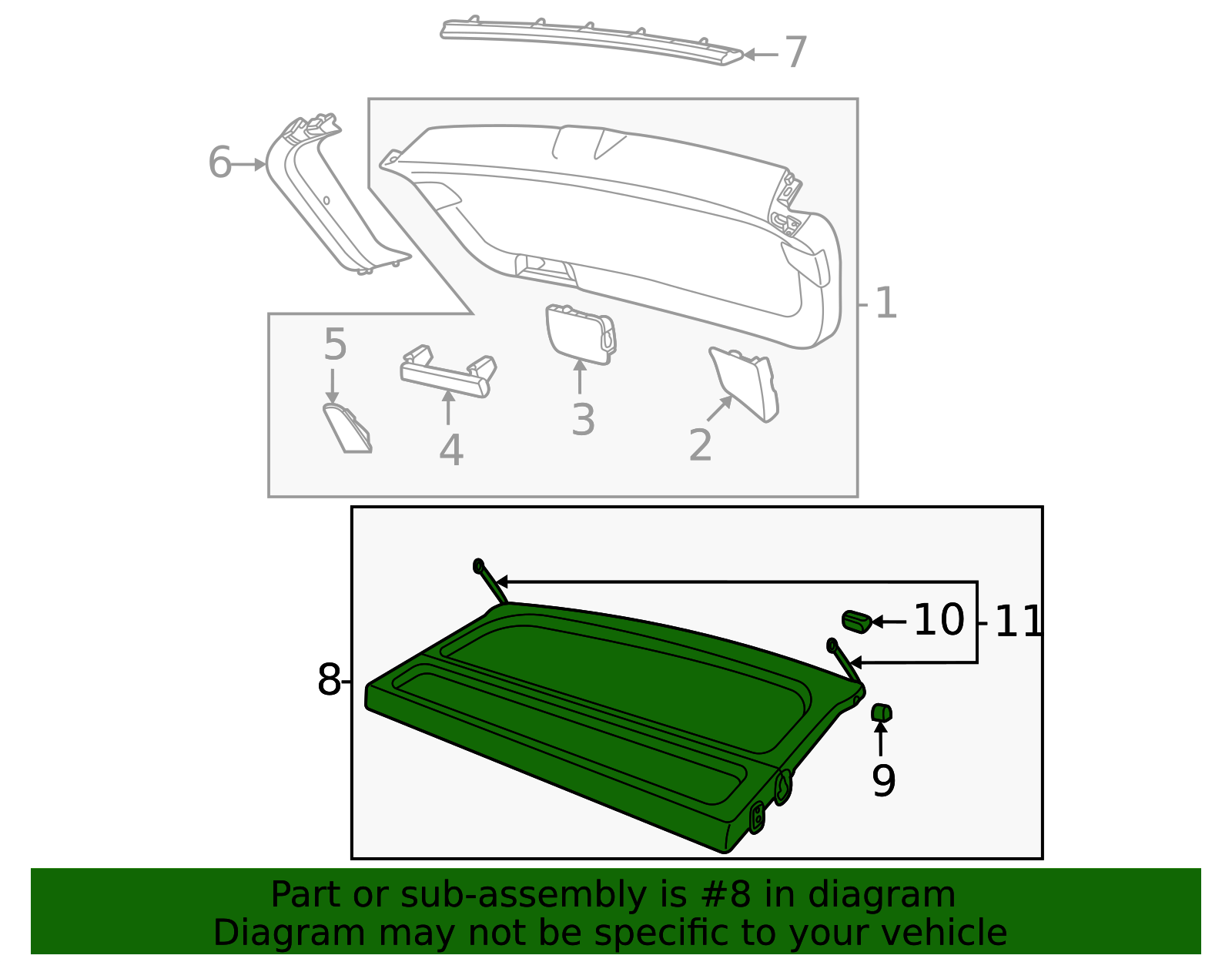 2GJ-867-769-EH8 - Tonneau Cover - 2022-2024 Volkswagen Taos | VW OEM ...
