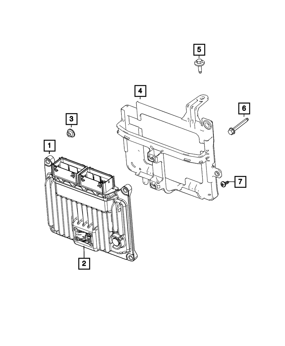 2021-2025 Jeep Engine Control Module Bracket 68426482AB | EastcoastMoparts