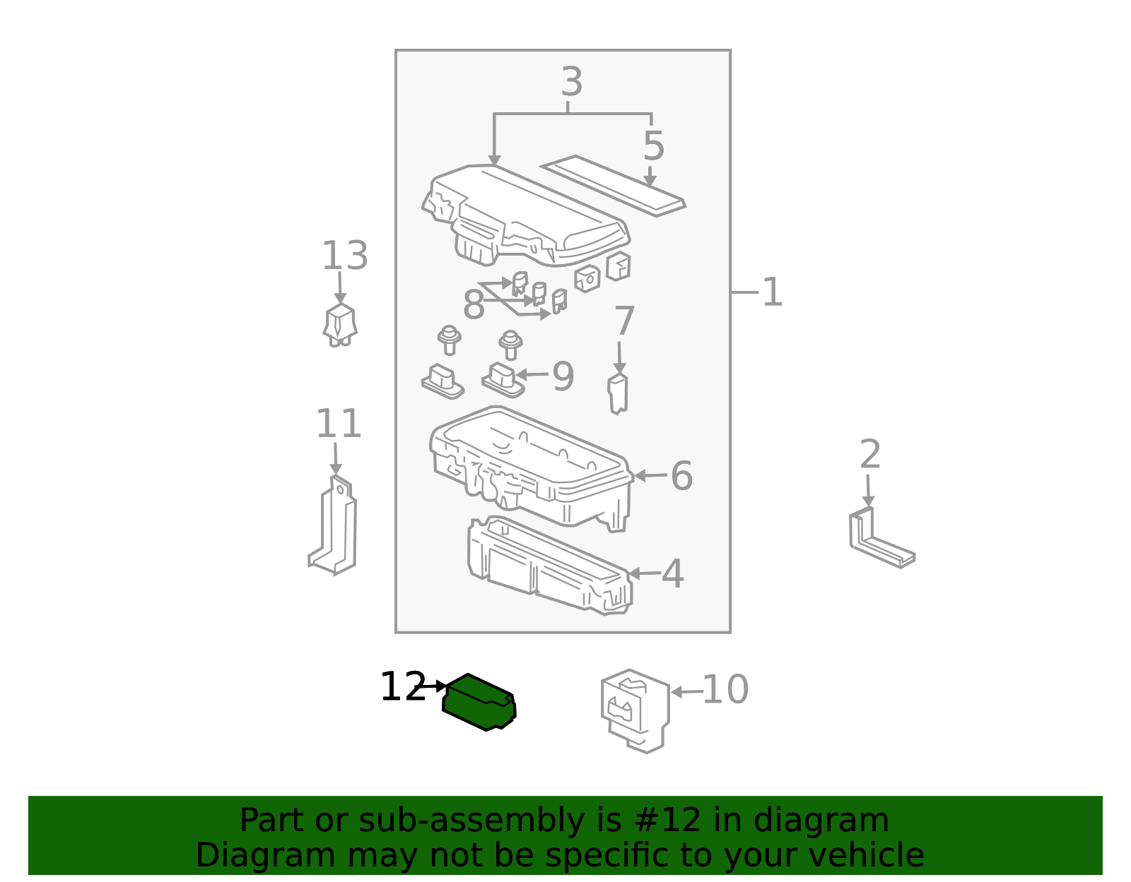 38183-S9V-A11 - Relay Cover 2006-2008 Honda Pilot | Honda Parts Online
