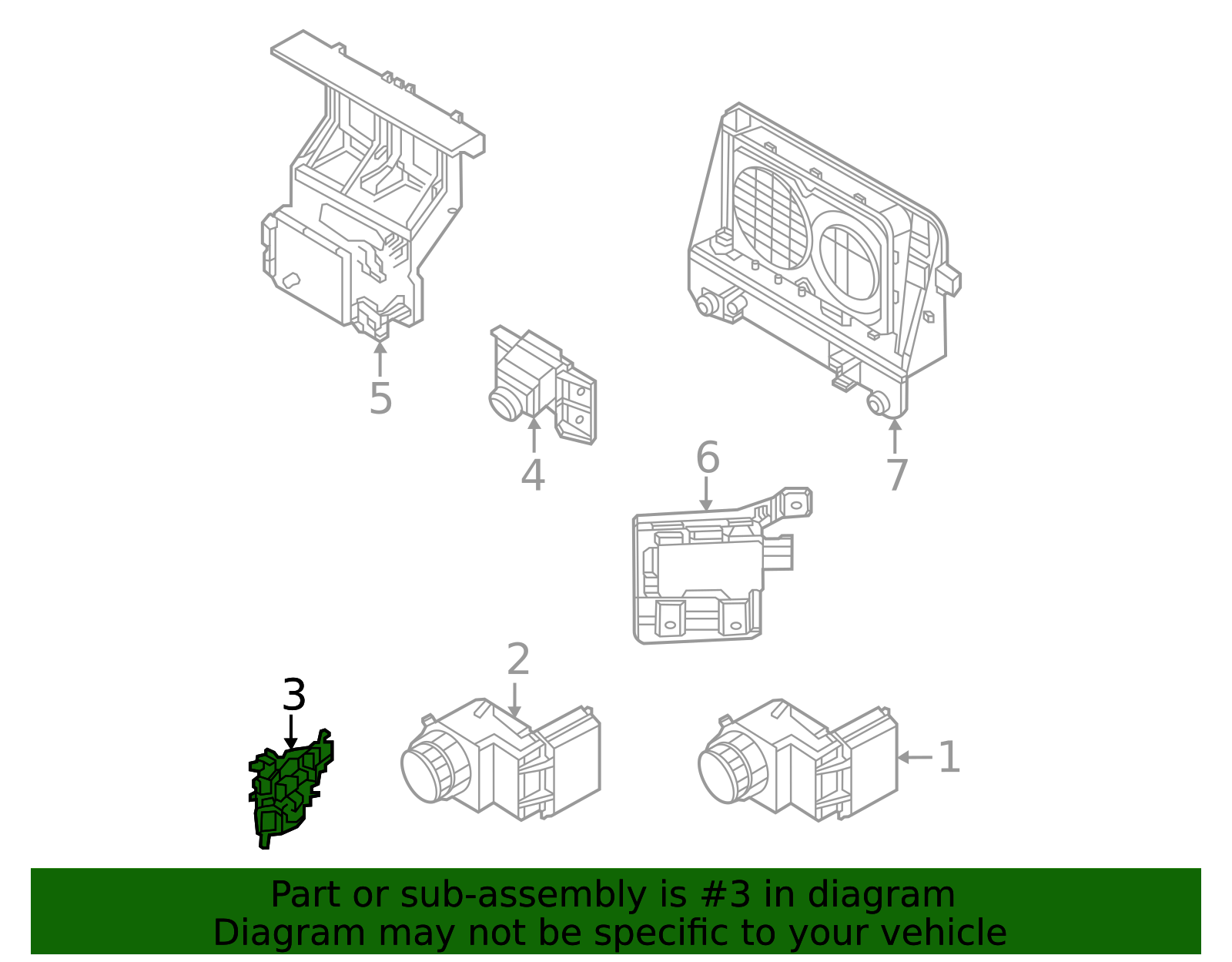 86586-CV000 - Park Sensor Retainer 2022-2024 Kia EV6 | Kia.Parts Store