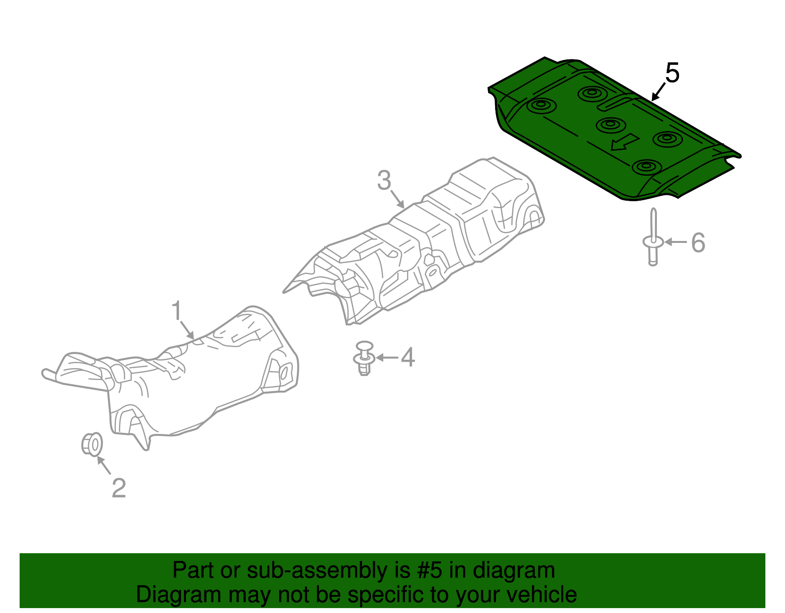 2013-2025 Mazda | Muffler Shield | KD53-56-451A | Mazda Online Parts