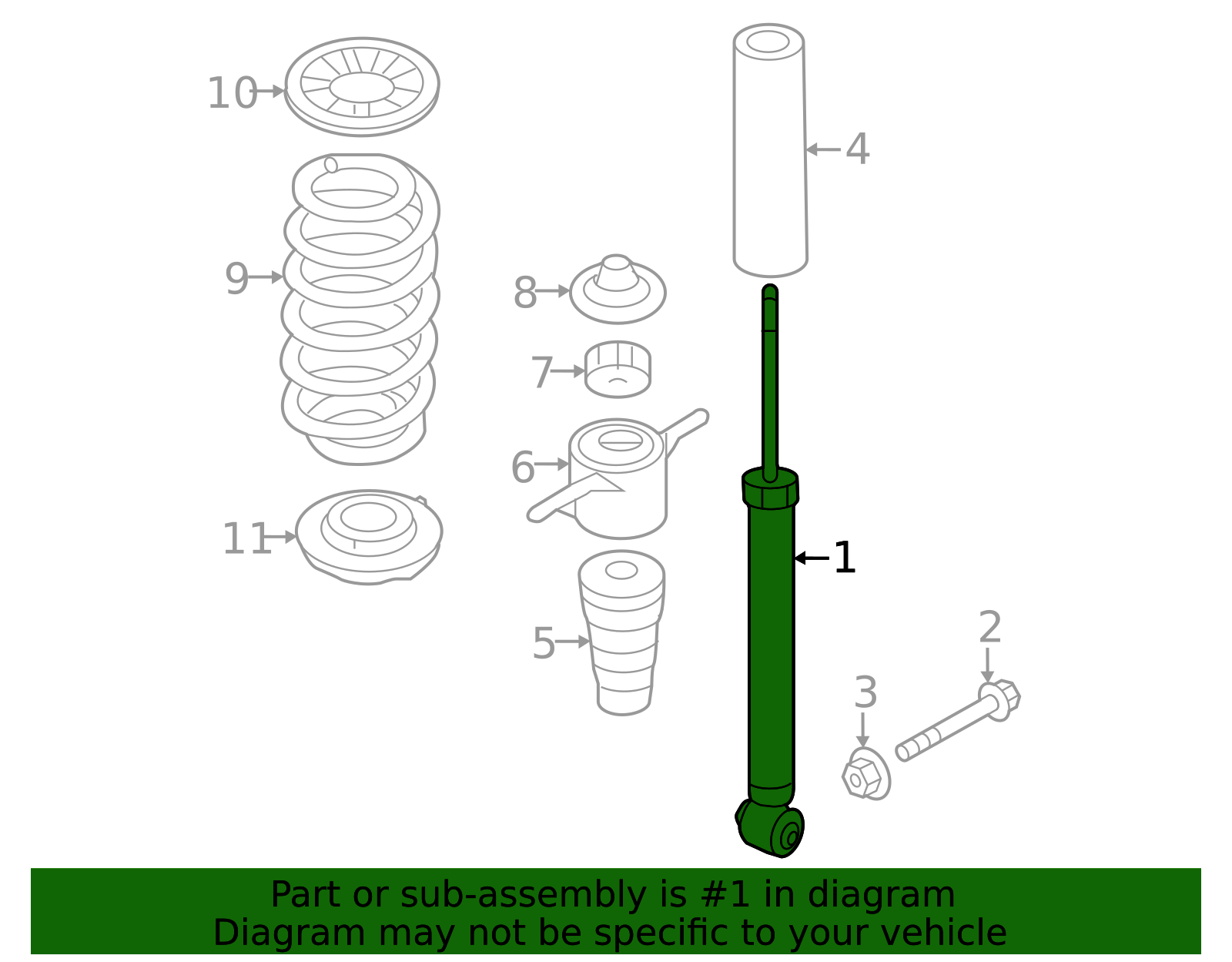 2023-2025 Genesis GV60 Suspension Shock Absorber 55307-CU110 | MotorMotor