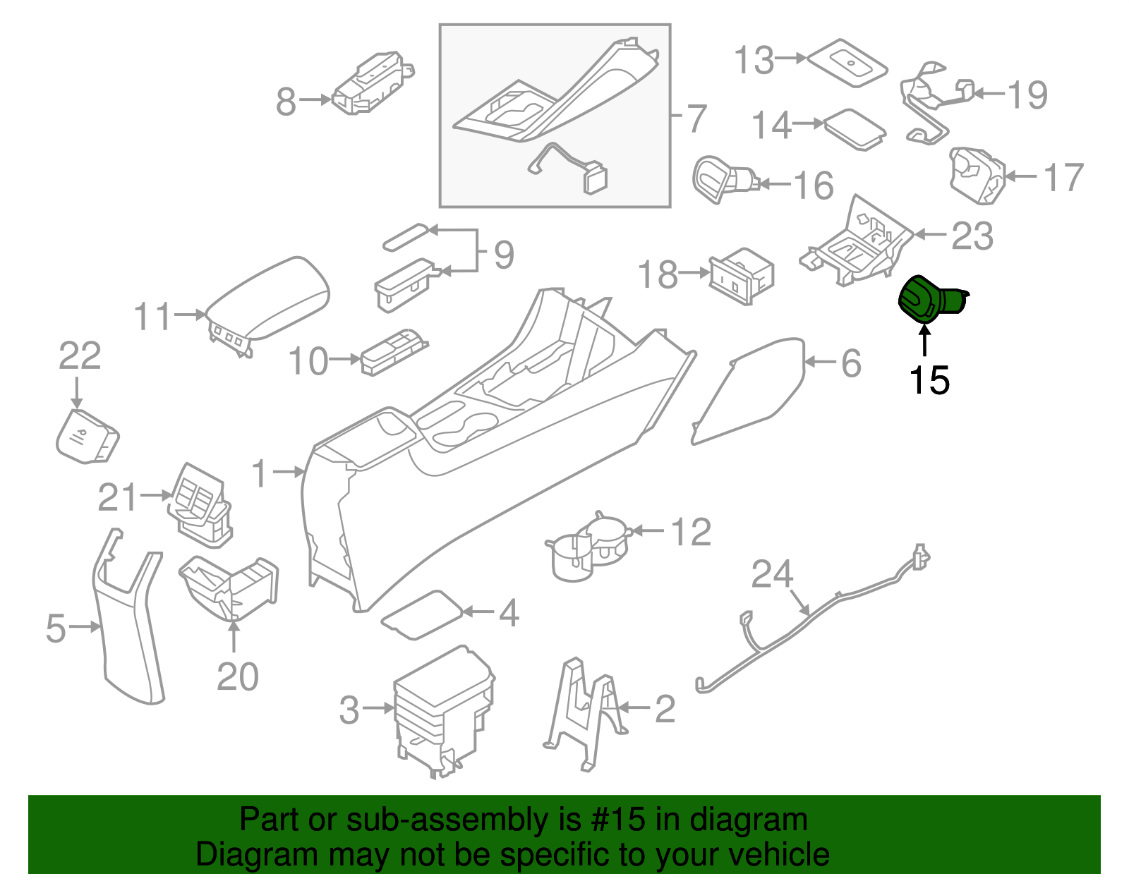 95120-C5100 - 12 Volt Accessory Power Outlet 2016-2025 Kia | Kia.Parts ...