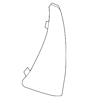 84698728 - Black Front Passenger Side Wheel Opening Molding 2020-2025 ...