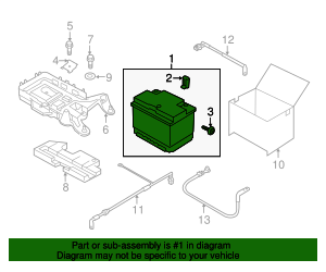 2013-2025 Volkswagen Vehicle Battery 5K0-915-105-E | OEM Parts Online