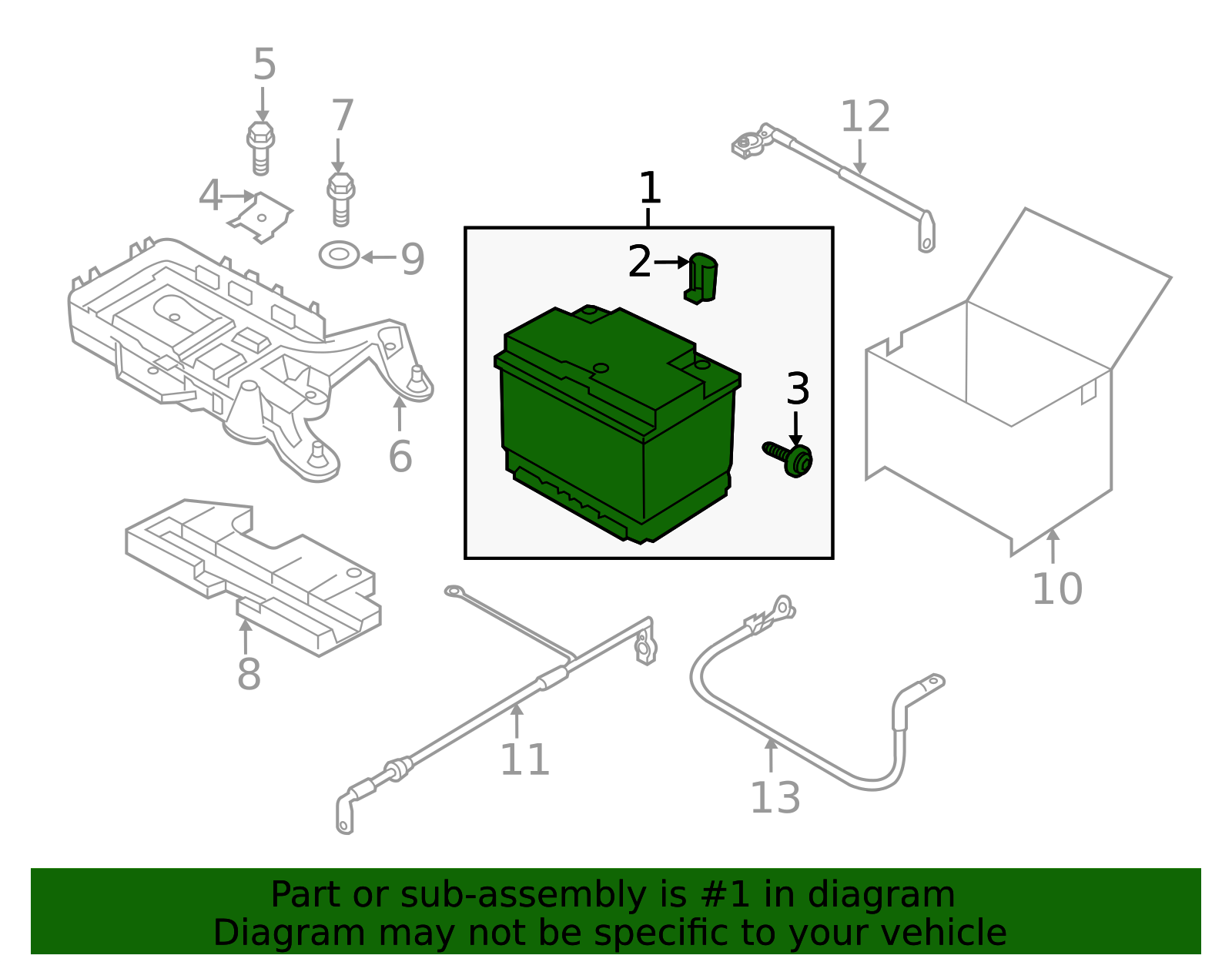 2013-2025 Volkswagen Vehicle Battery 5K0-915-105-E | OEM Parts Online