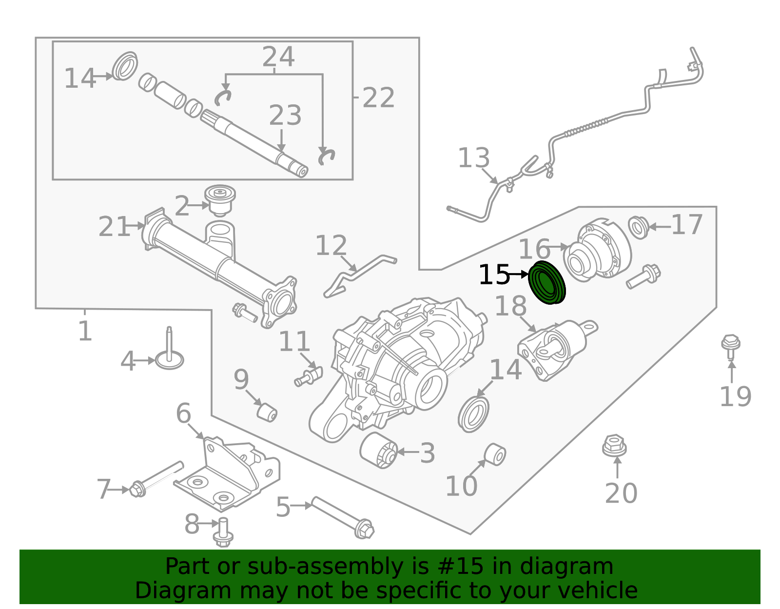KB3Z-3254-B - Differential Pinion Seal 2019-2024 Ford | Ford Parts Direct